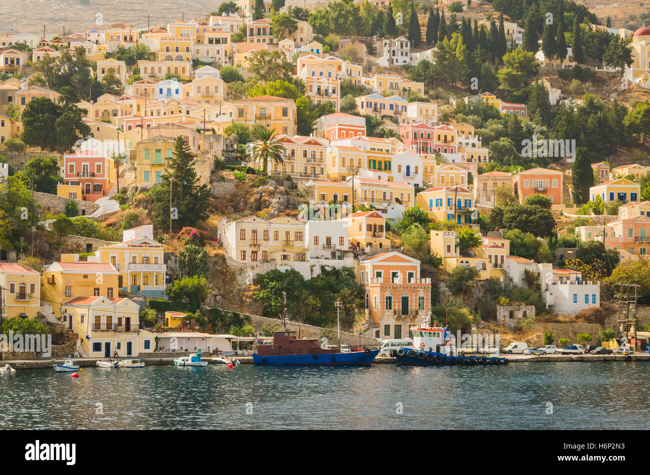 Greek island Symi - Greece Stock Photo - Alamy