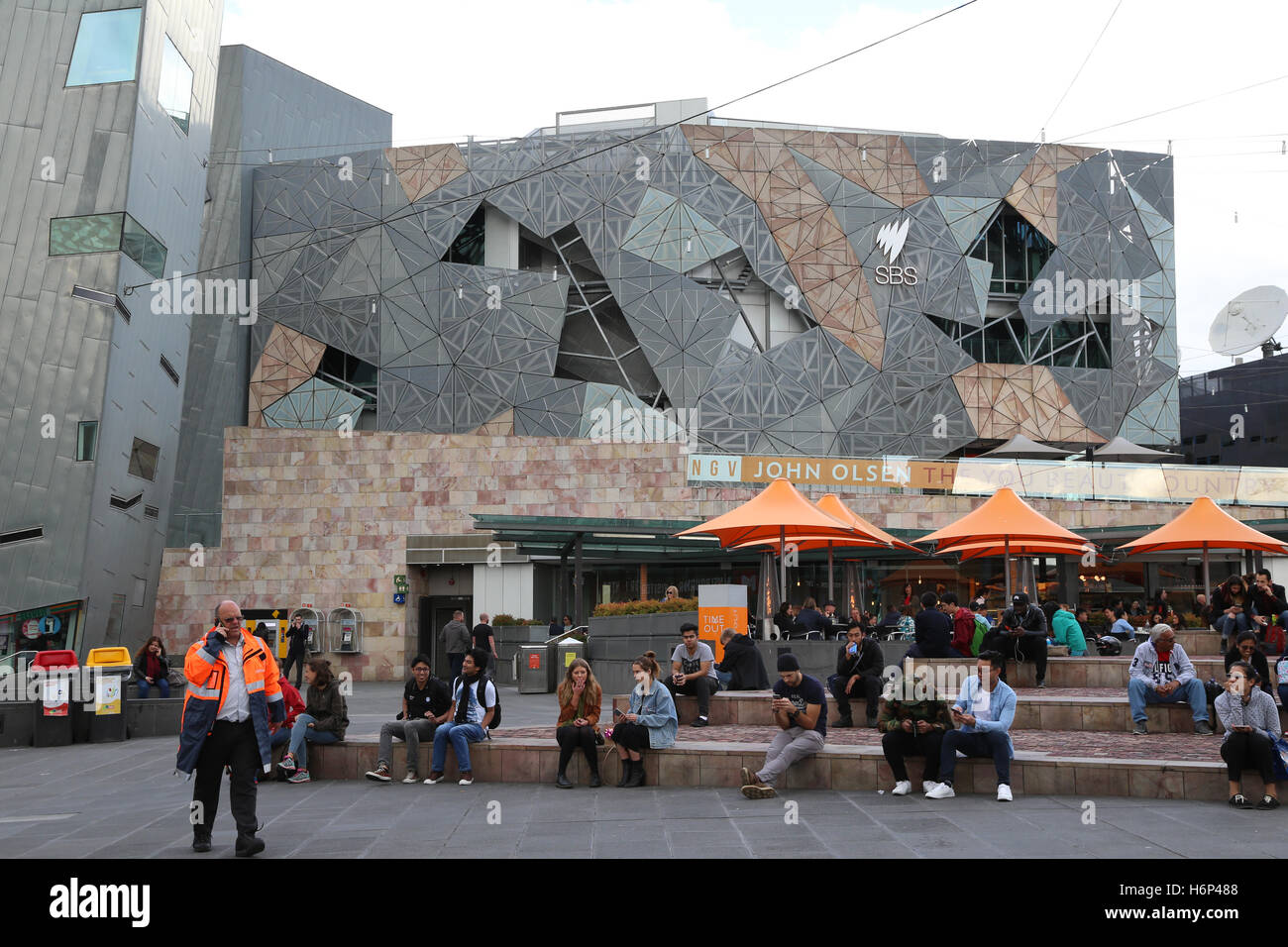 Federation Square, Melbourne Stock Photo - Alamy