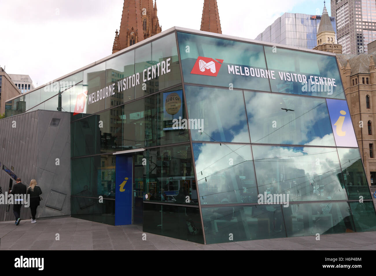 Melbourne Visitor Centre at Federation Square Stock Photo - Alamy