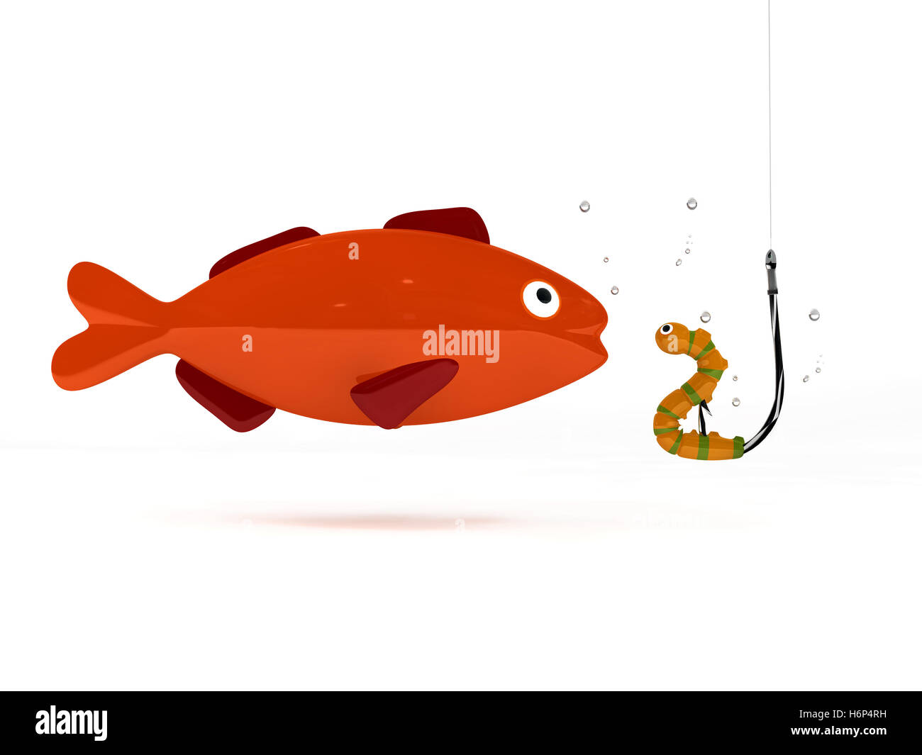 Blue cartoon fish Cut Out Stock Images & Pictures - Alamy