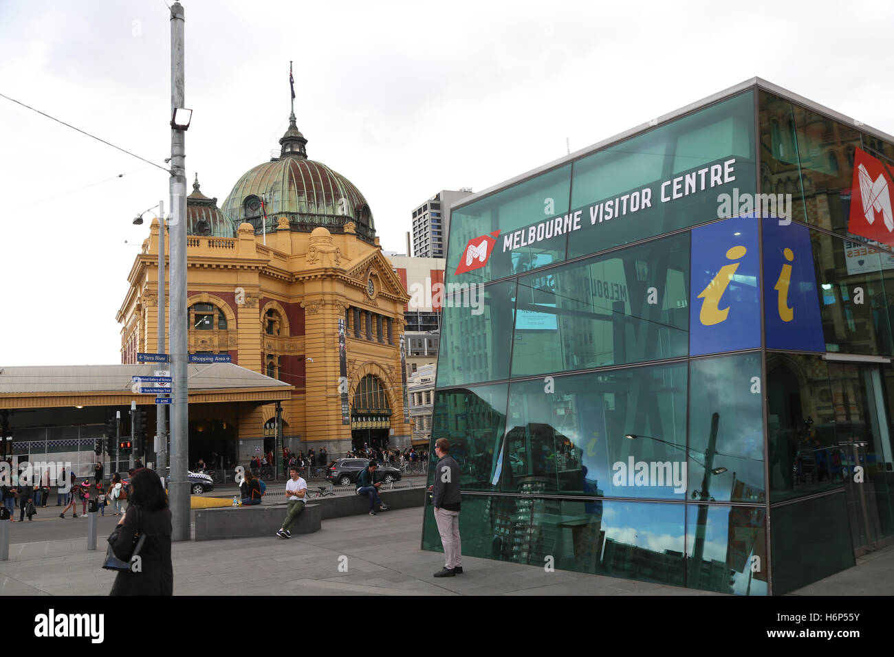 Melbourne visitor centre federation square hi-res stock photography and ...