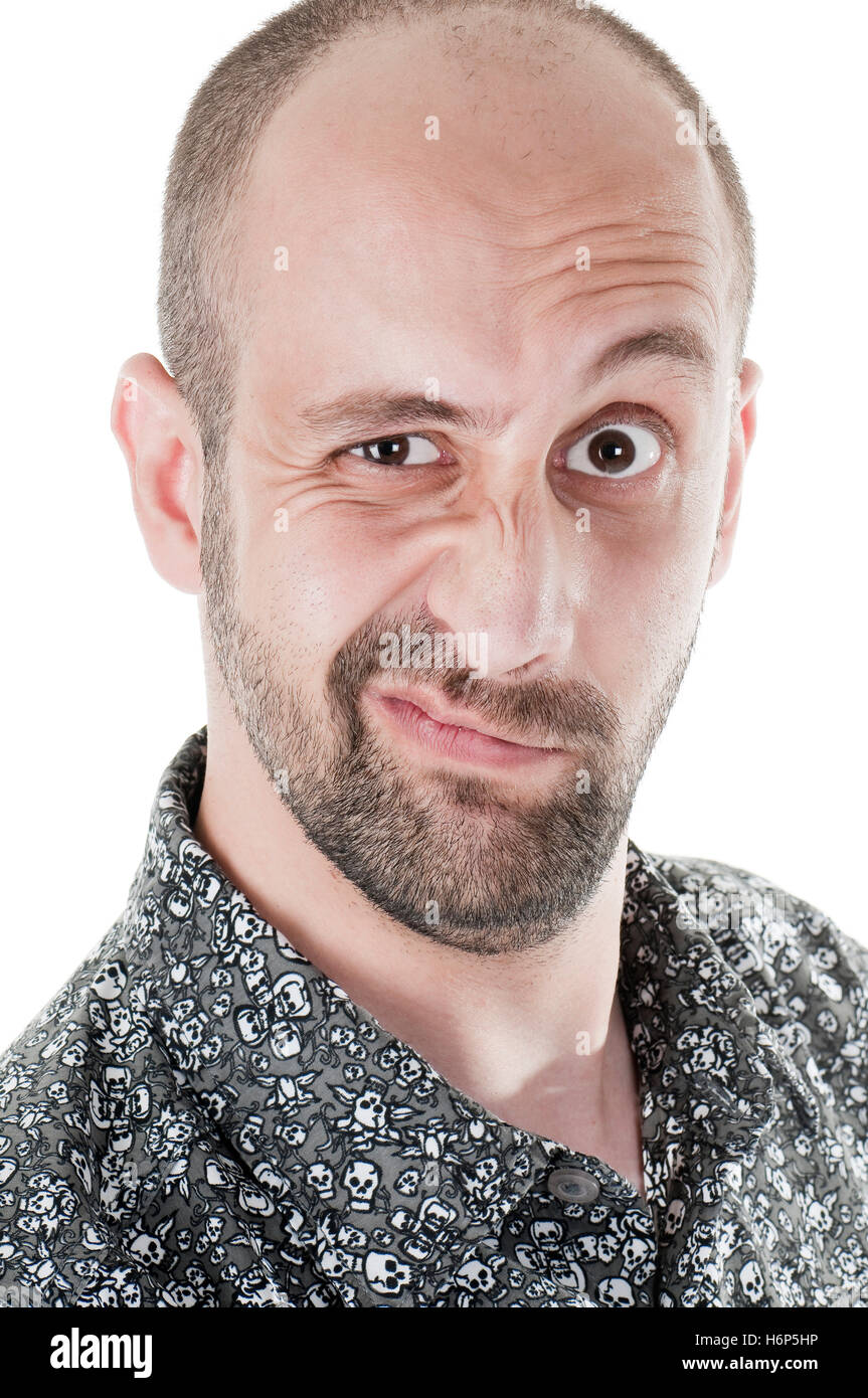 Bald pate funny hi-res stock photography and images - Alamy