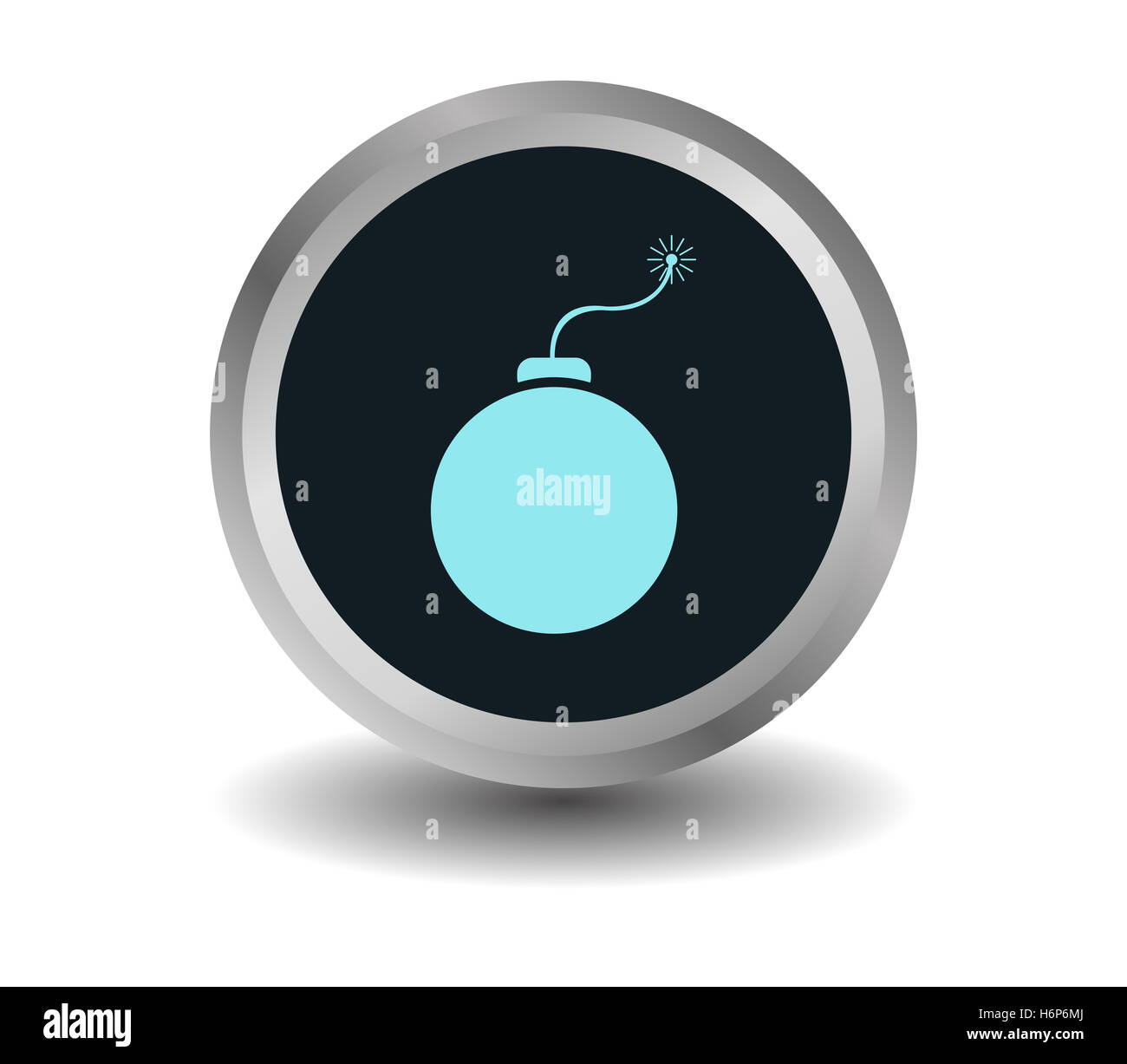 Cartoon bomb silhouette hi-res stock photography and images - Alamy