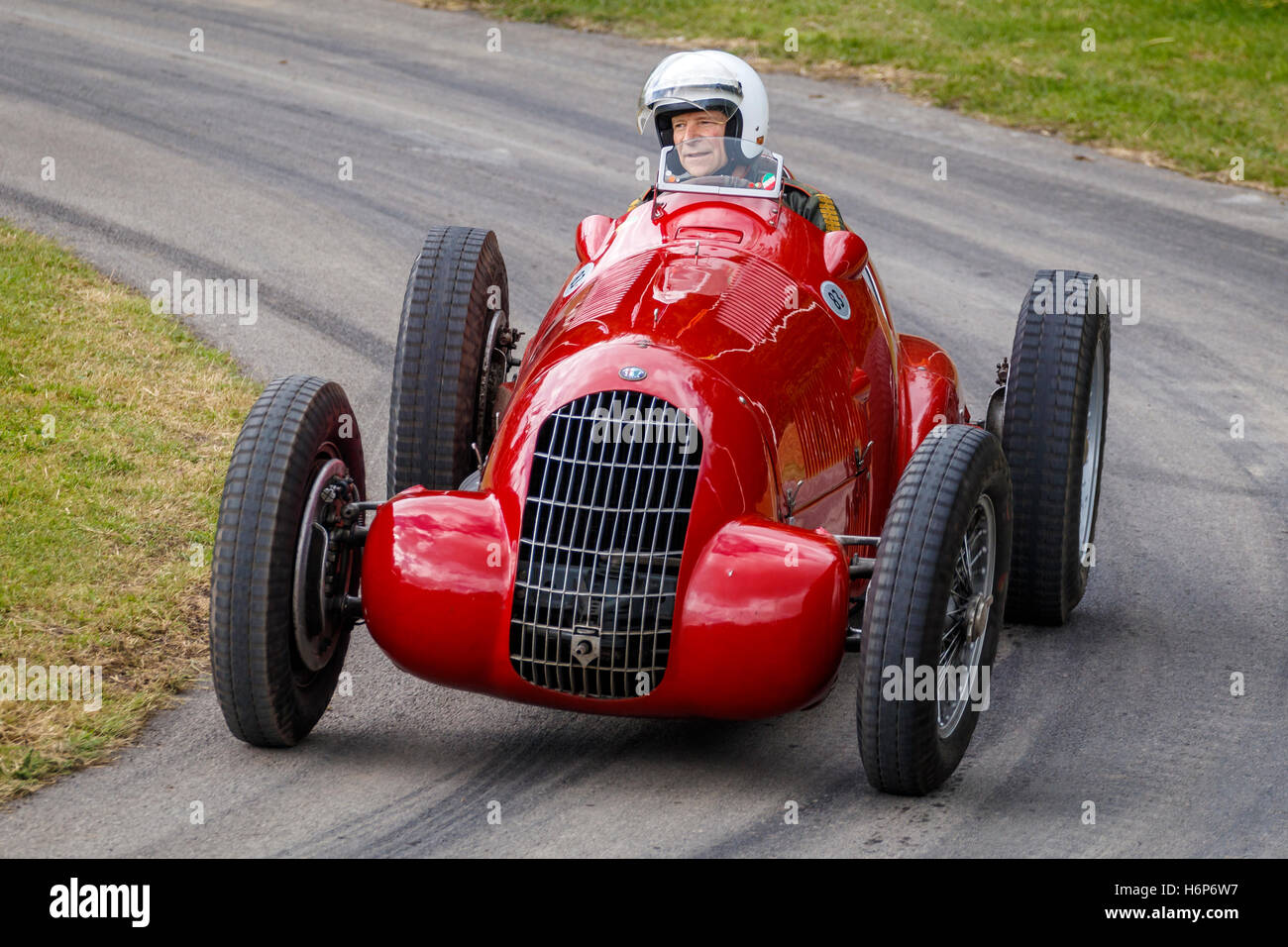 1938 Alfa Romeo 308C with driver Juilan Majzub on the hillclimb at the ...