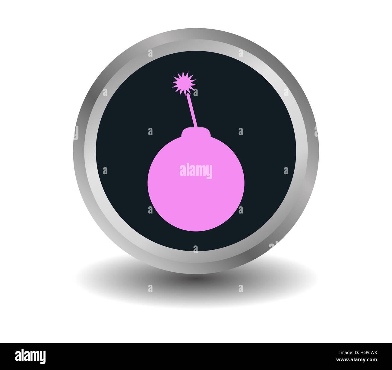 Cartoon bomb silhouette Cut Out Stock Images & Pictures - Alamy