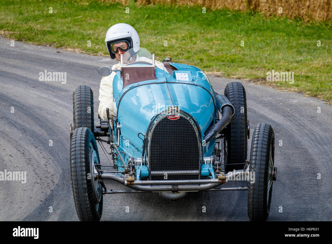 1934 Bugatti Type 59 with driver Tim Dutton at the 2016 Goodwood ...