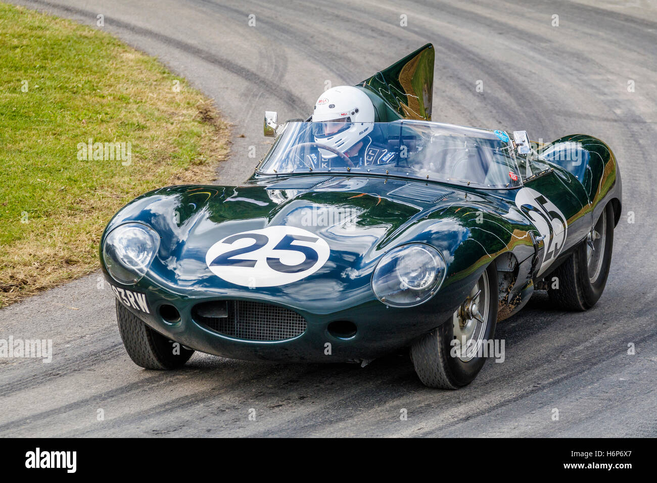 1956 Jaguar D-type Long-Nose "Le Mans" entrant at the 2016 Goodwood ...
