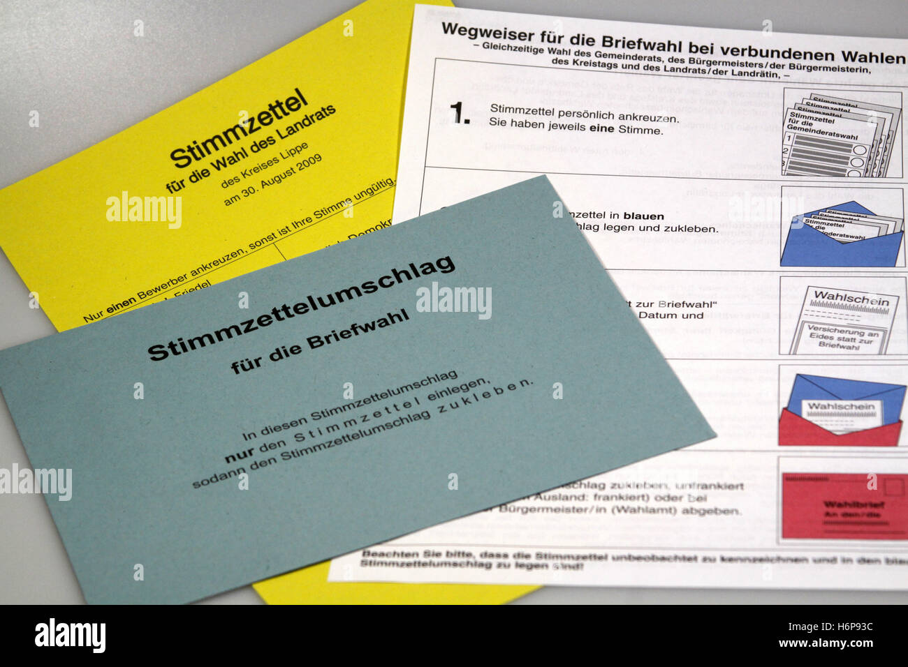 postal ballot documents Stock Photo - Alamy