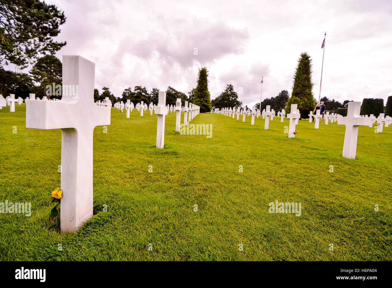 American Cemetery in Normandy Stock Photo - Alamy