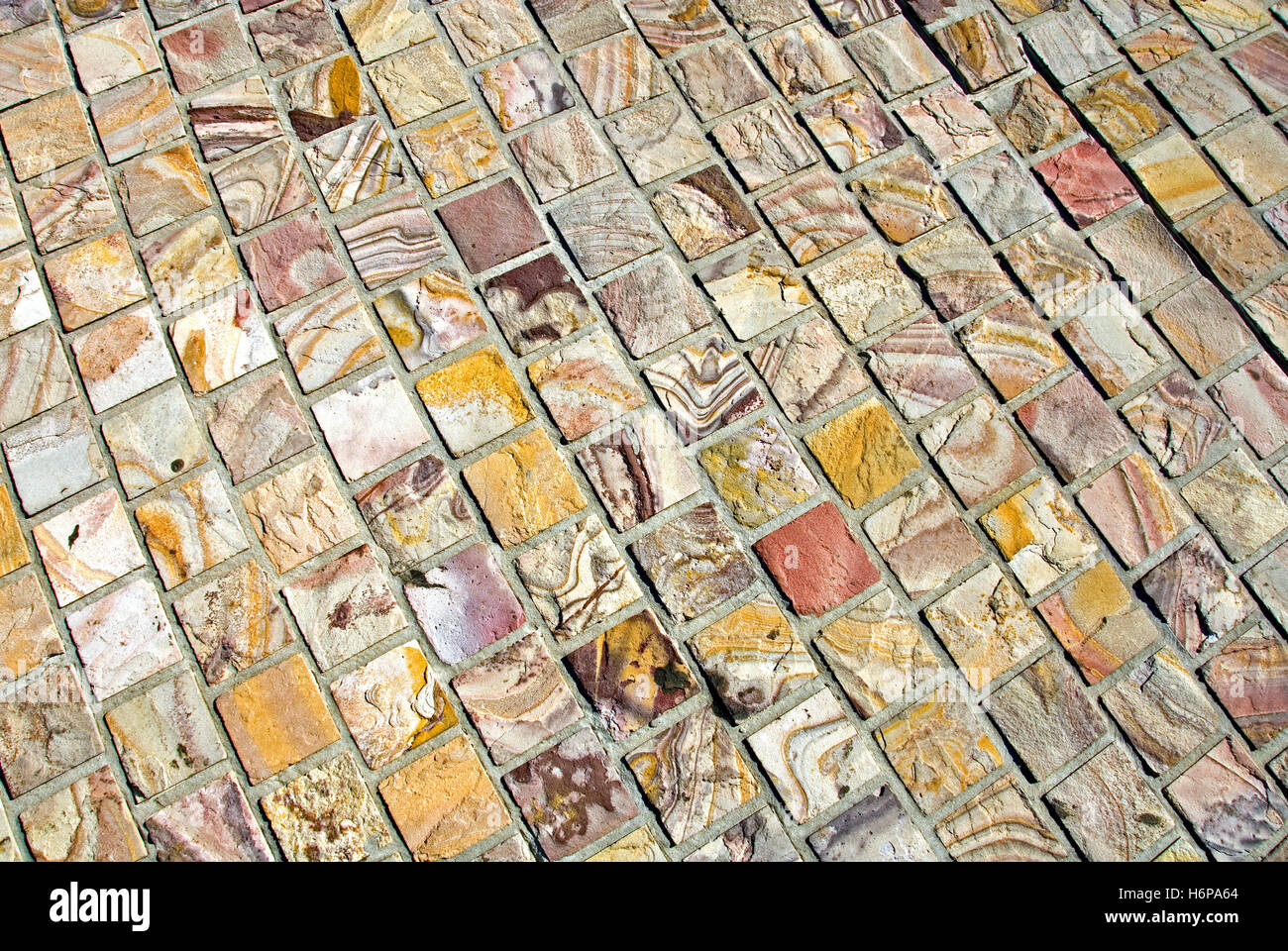 stone pavement brick surface cobblestone cement paved pattern squares ...