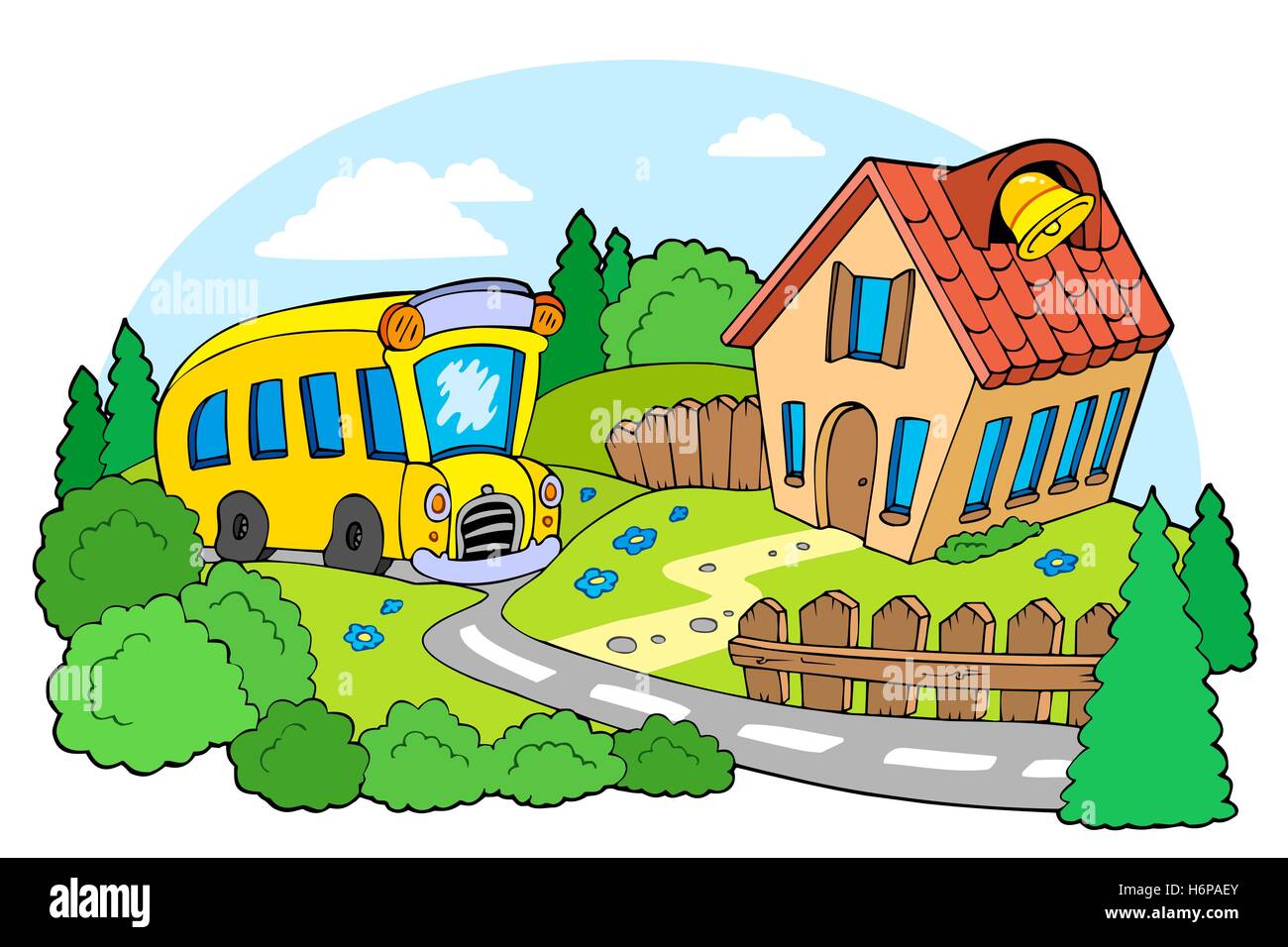 house building class ring landscape scenery countryside nature school ...