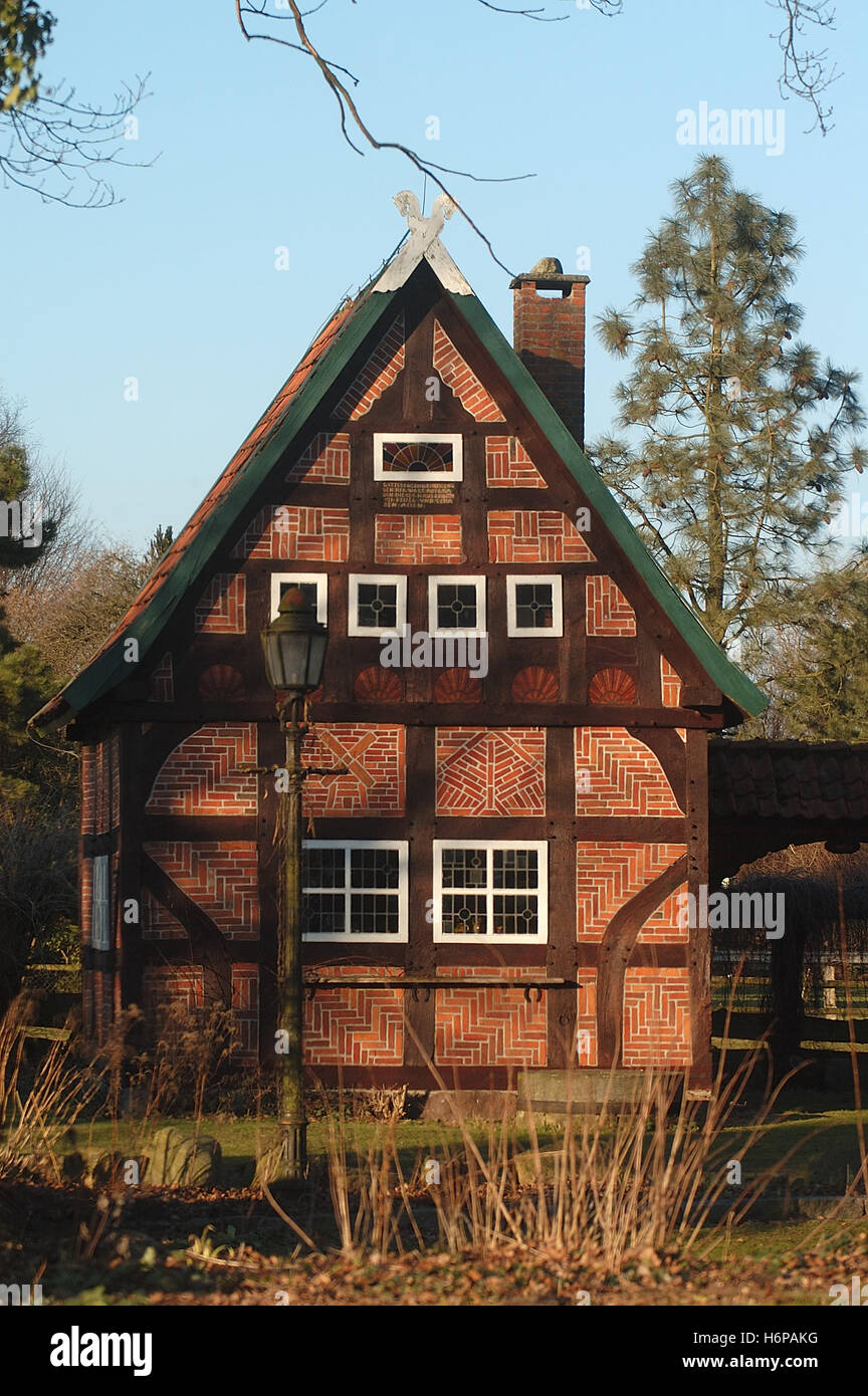 timbered house in north germany Stock Photo - Alamy