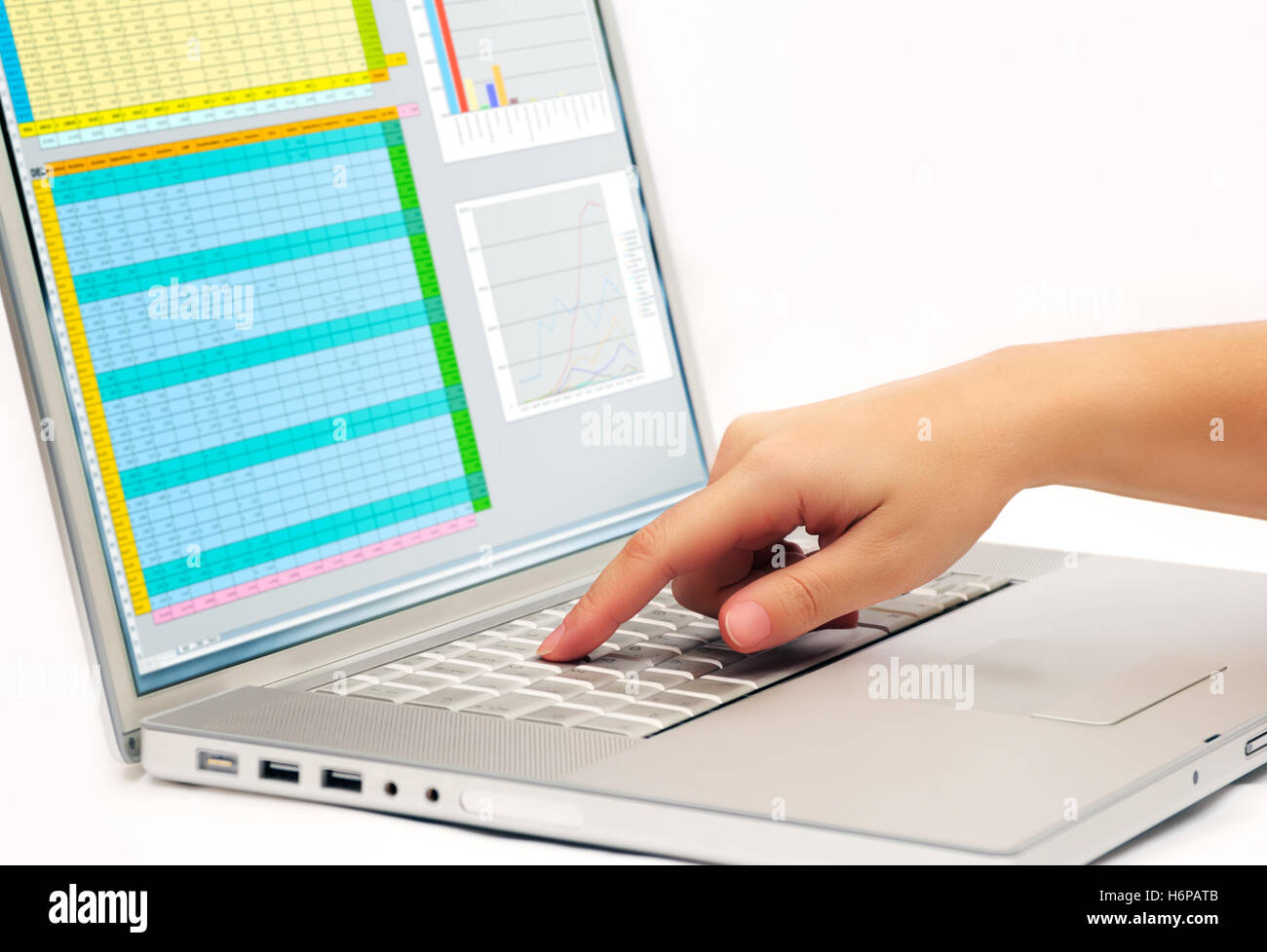 Computer Screen Spreadsheet Stock Photos & Computer Screen Spreadsheet ...