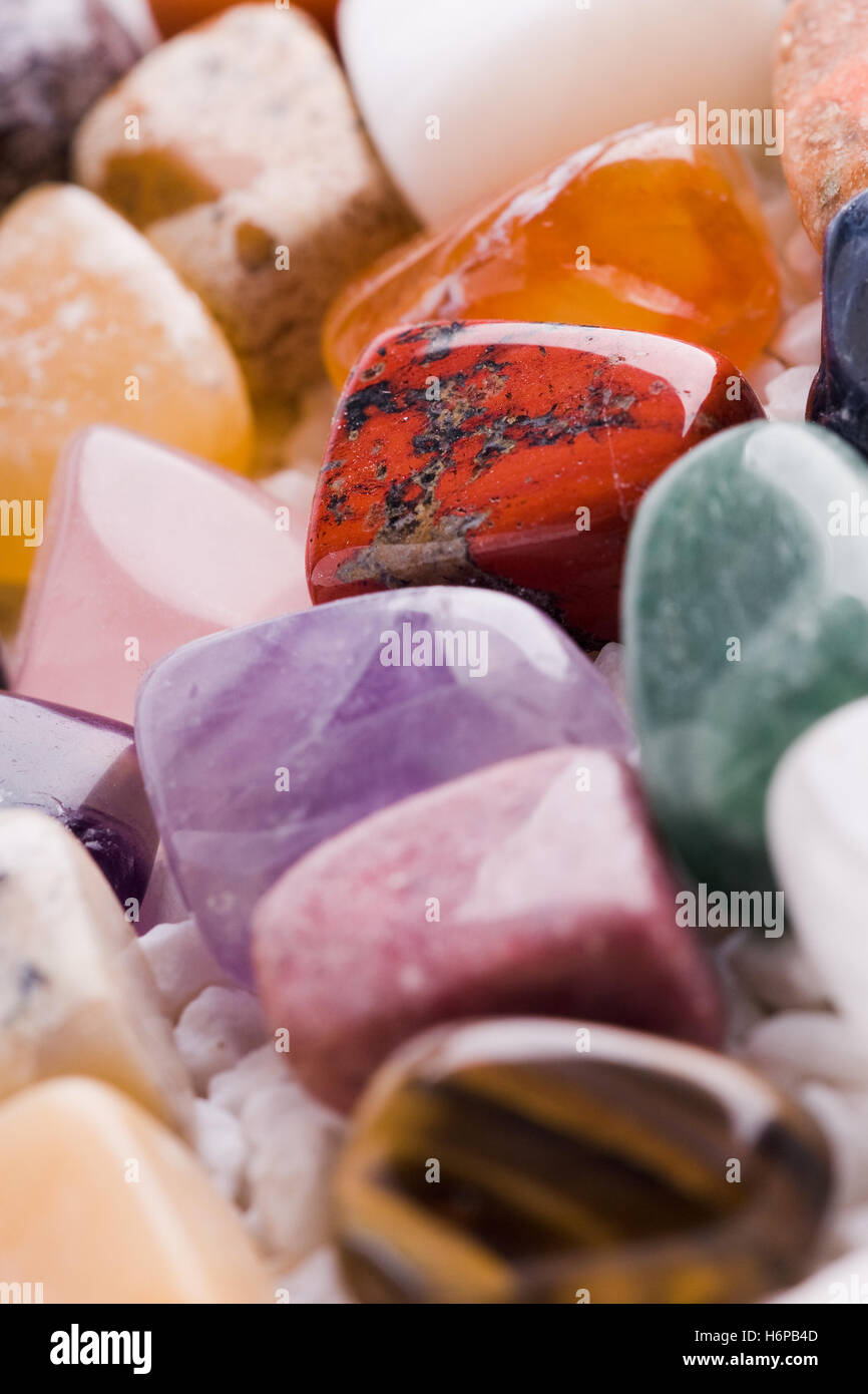 many different natural stones Stock Photo - Alamy