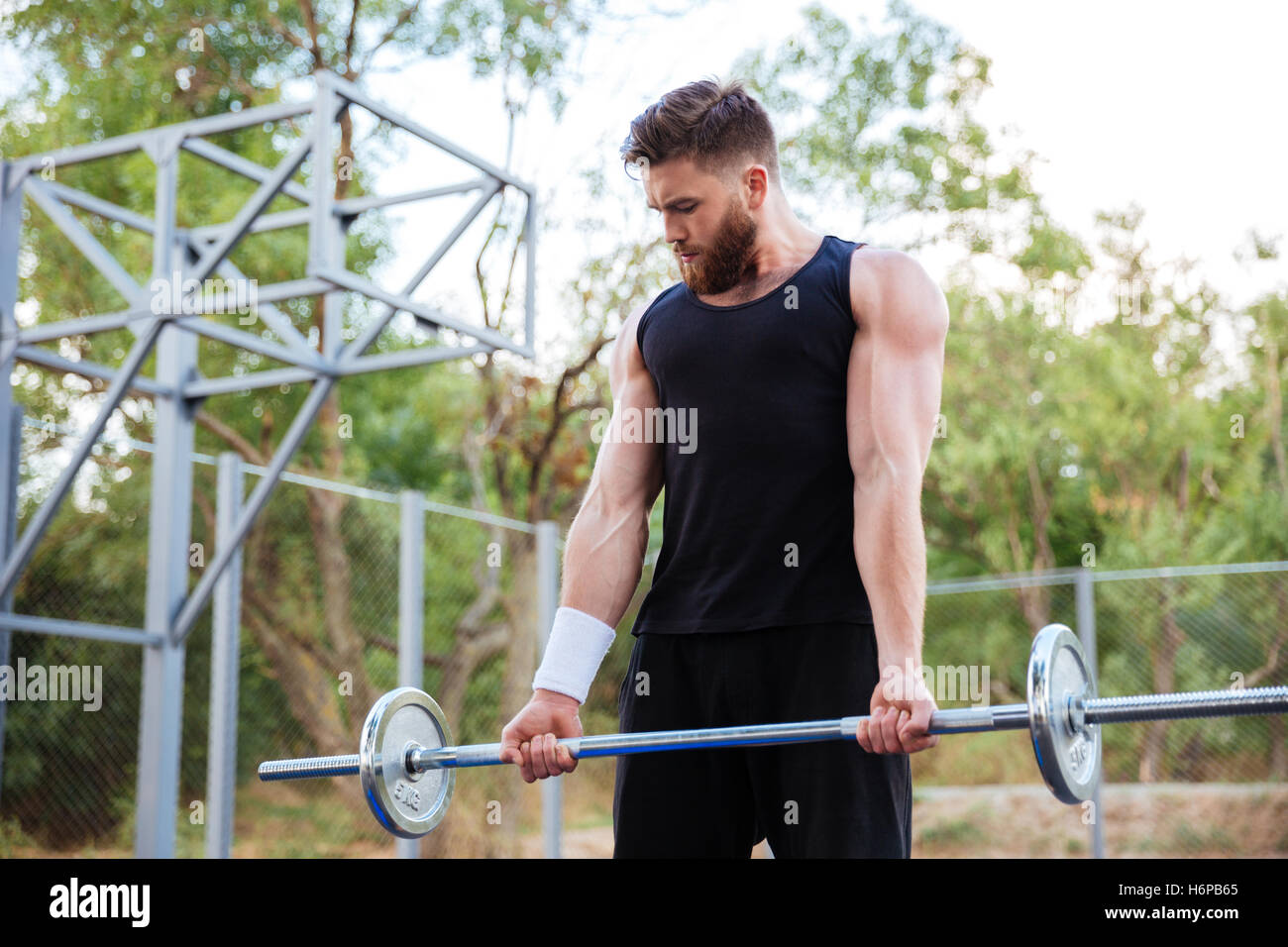 Fitness man doing exercises hi-res stock photography and images - Alamy