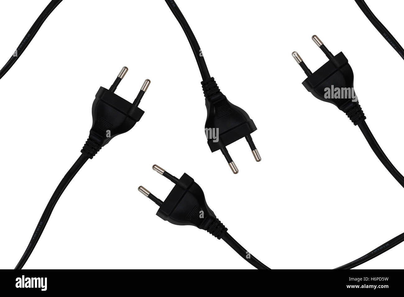 Black european plug hi-res stock photography and images - Alamy