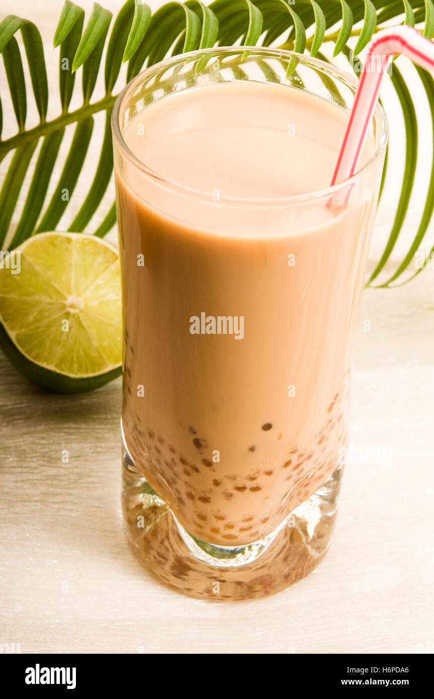 Bubble milk green tea with tapioca hi-res stock photography and images ...