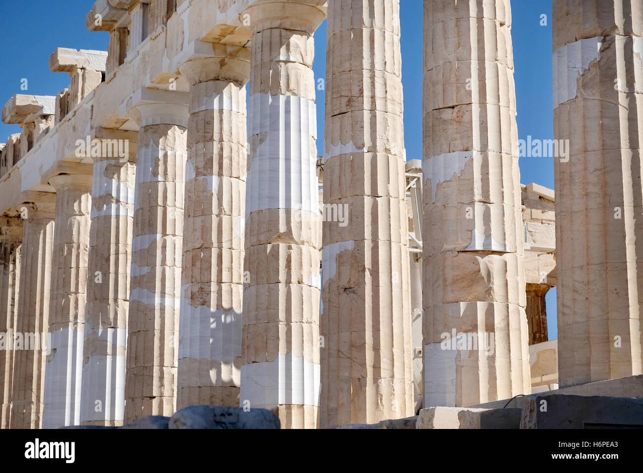 A detail of The Parthenon at Acropolis, Athens Greece Stock Photo - Alamy