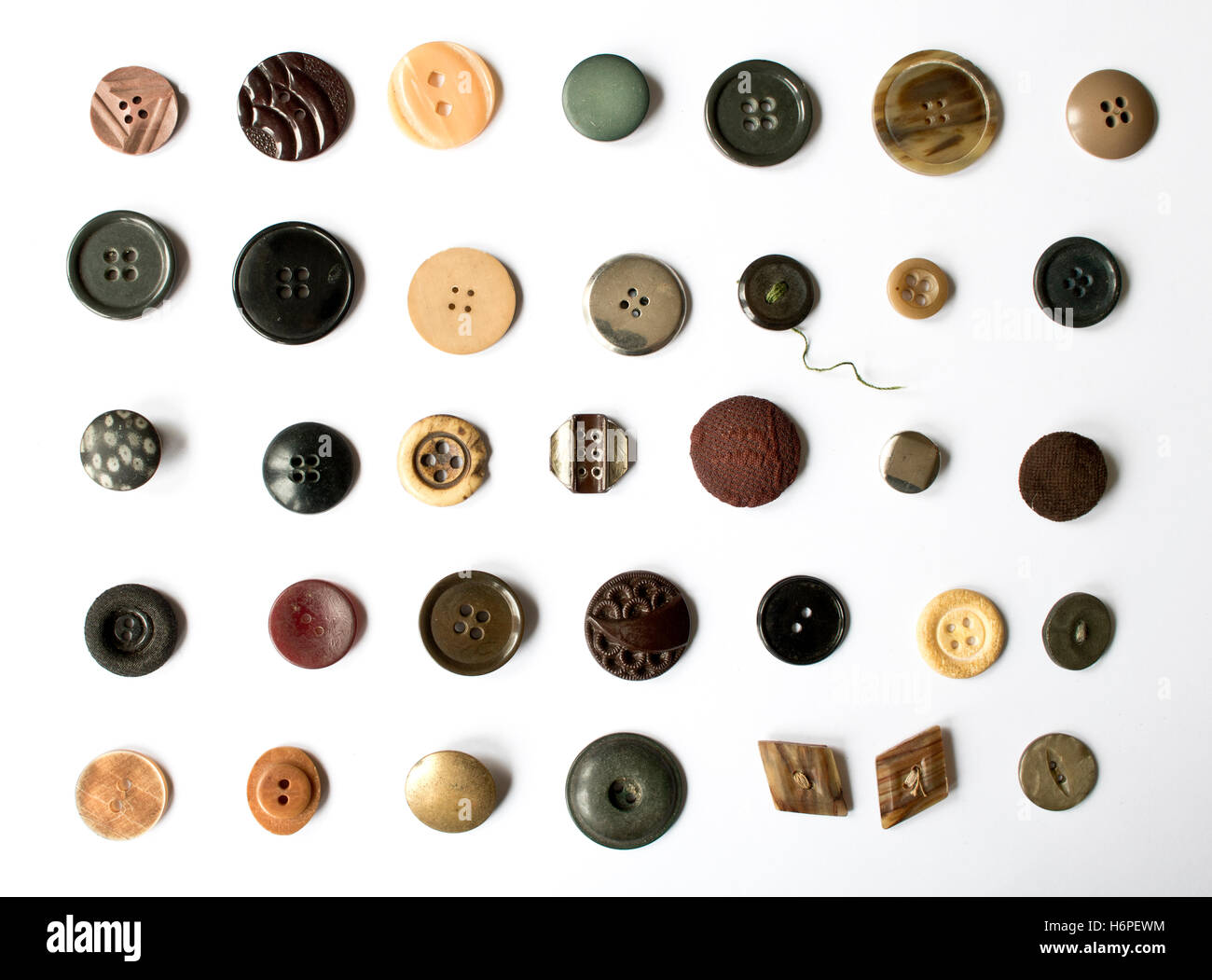 Mixed Collection of Buttons Stock Photo - Alamy