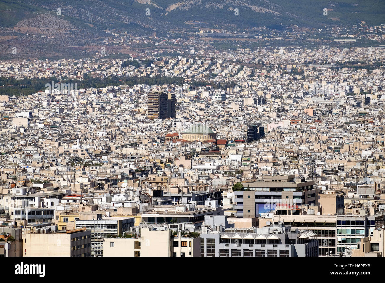 the city of Athens, Greece seen from above Stock Photo - Alamy