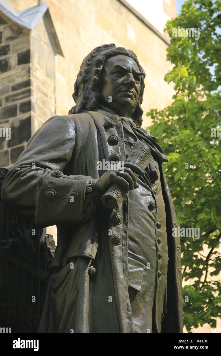 bach monument in leipzig Stock Photo - Alamy