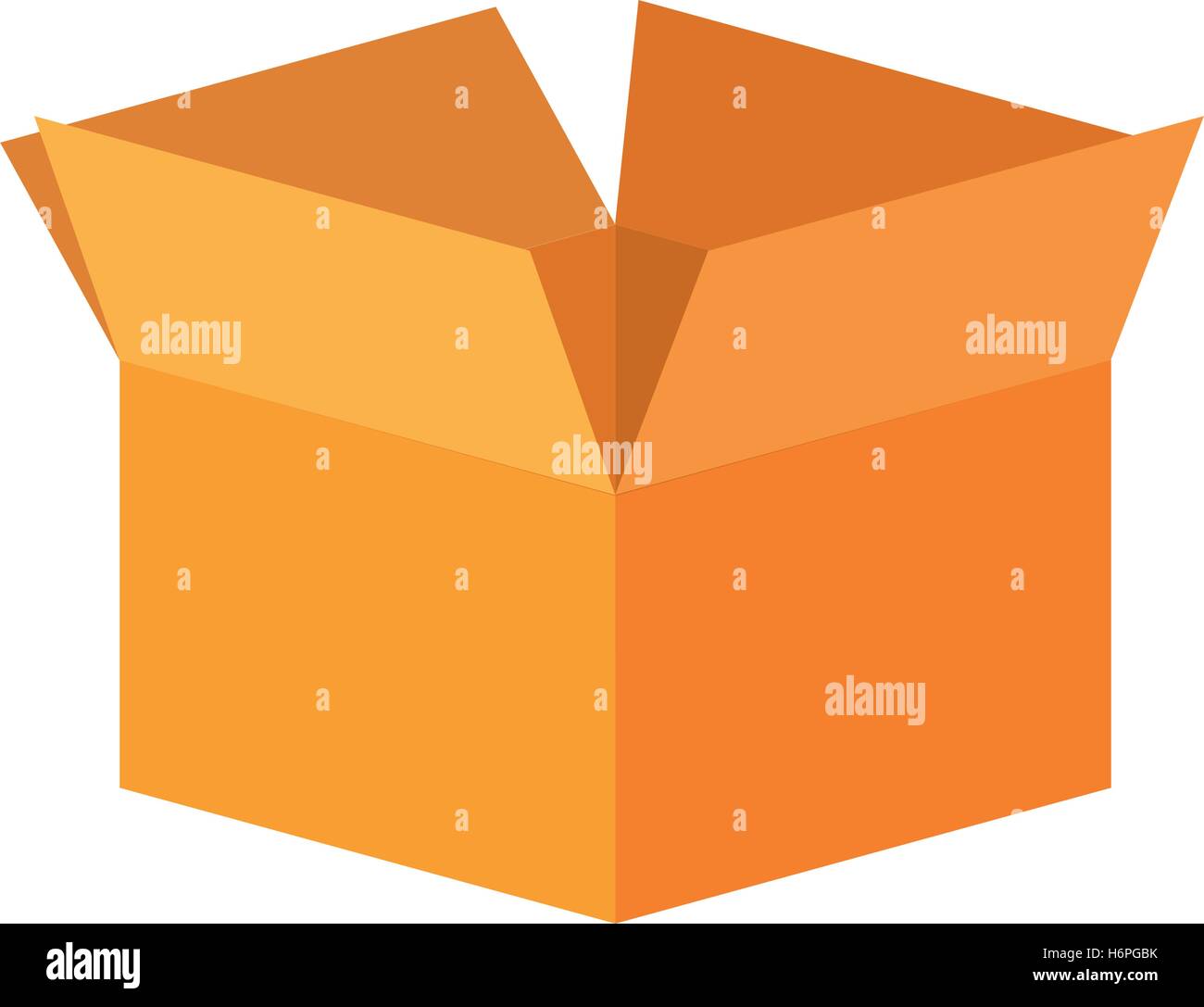 Silhouette packing open empty vector hi-res stock photography and ...