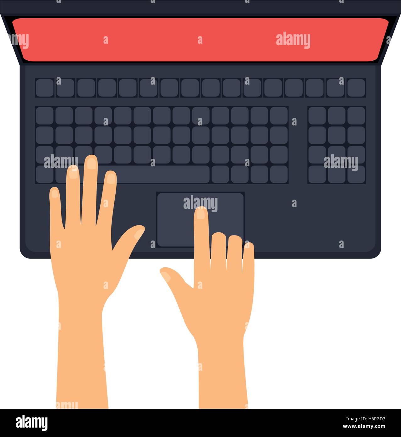 Hands on the floor Stock Vector Images - Alamy