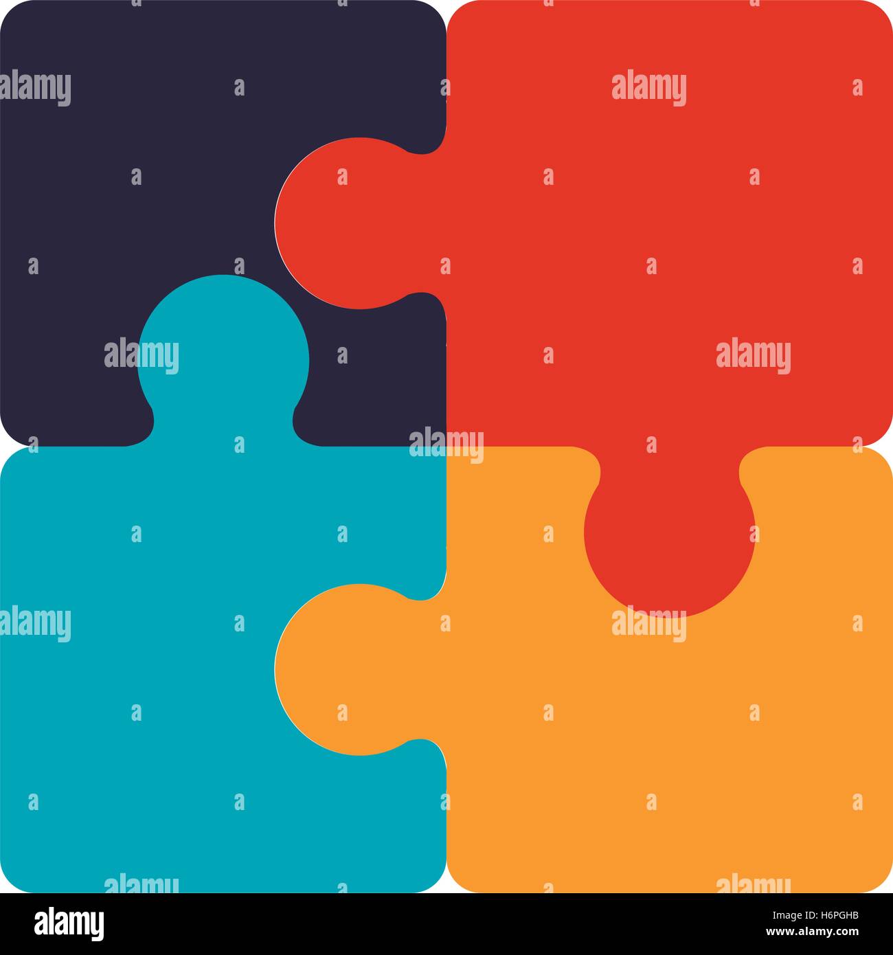 Jigzaw puzzle Stock Vector Images - Alamy
