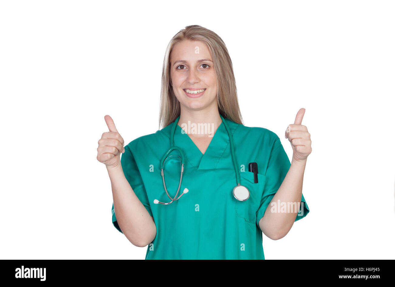 Doctor stethoscope saying hand gesture hi-res stock photography and ...