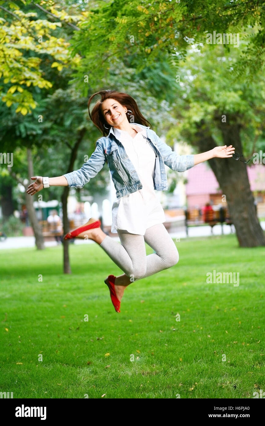 woman legs blue motion postponement moving movement laugh laughs ...