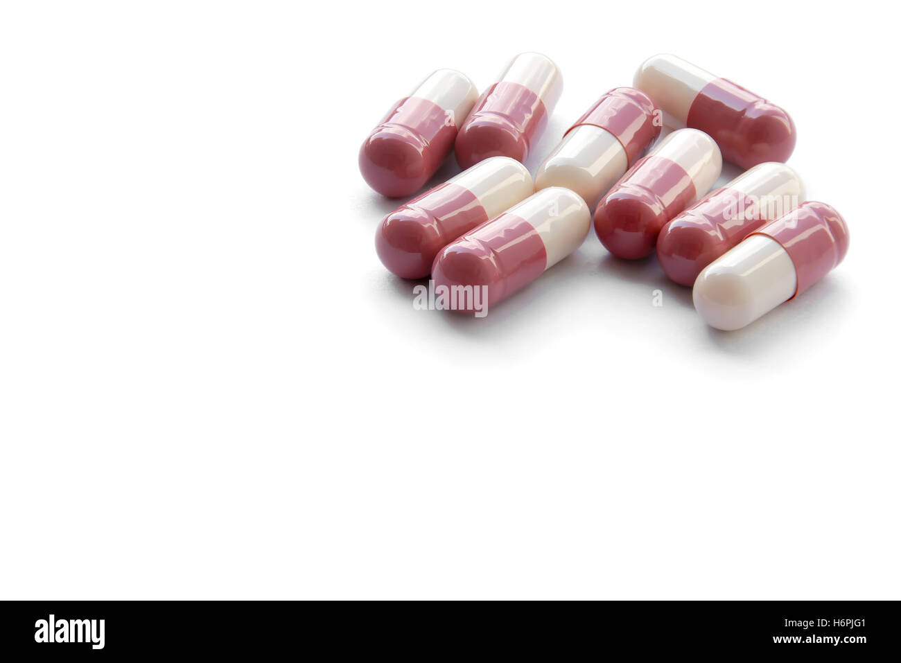 Medicine pink capsule hi-res stock photography and images - Alamy