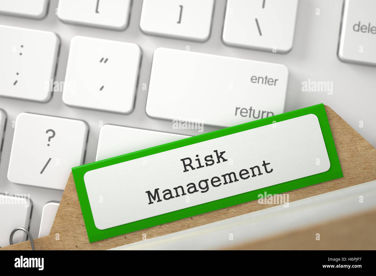 Folder Index with Inscription Risk Management. 3D Stock Photo - Alamy