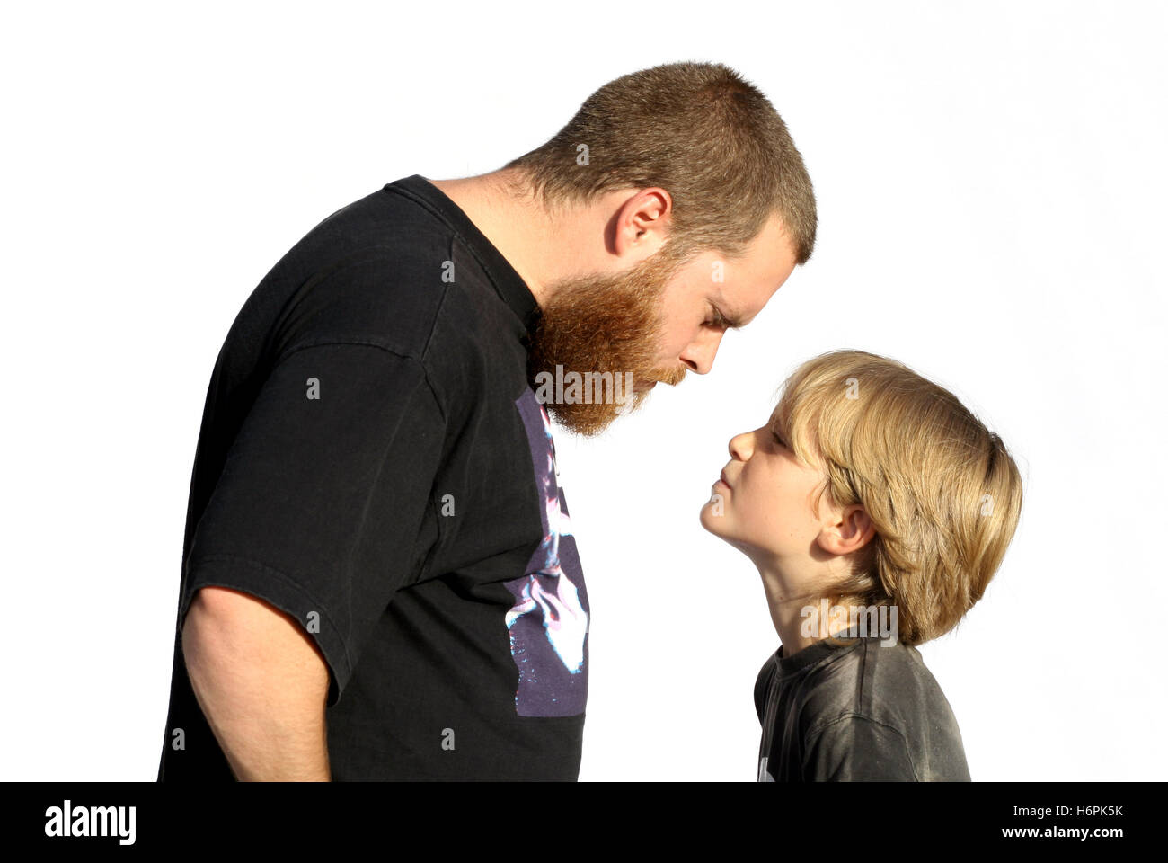 Son and father and tension hi-res stock photography and images - Alamy