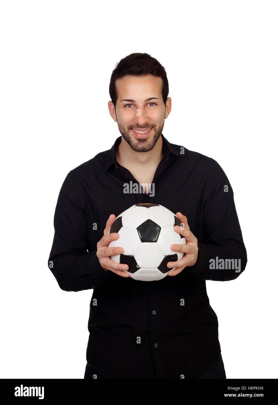 Football coach isolated on white background Stock Photo - Alamy