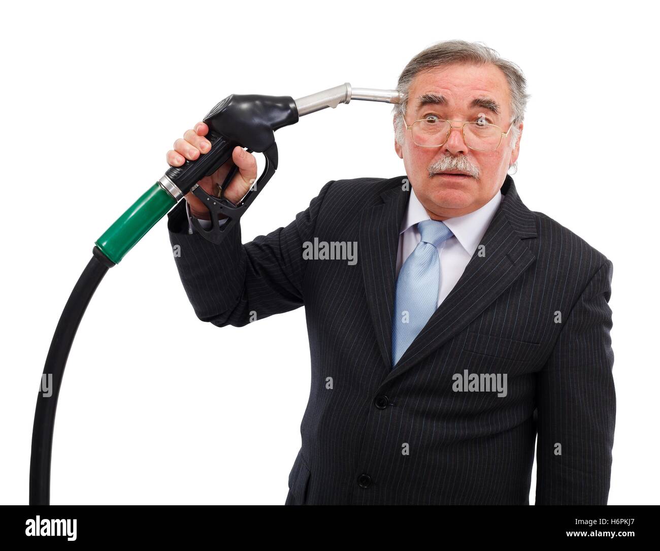 Man holding gas pump head hi-res stock photography and images - Alamy
