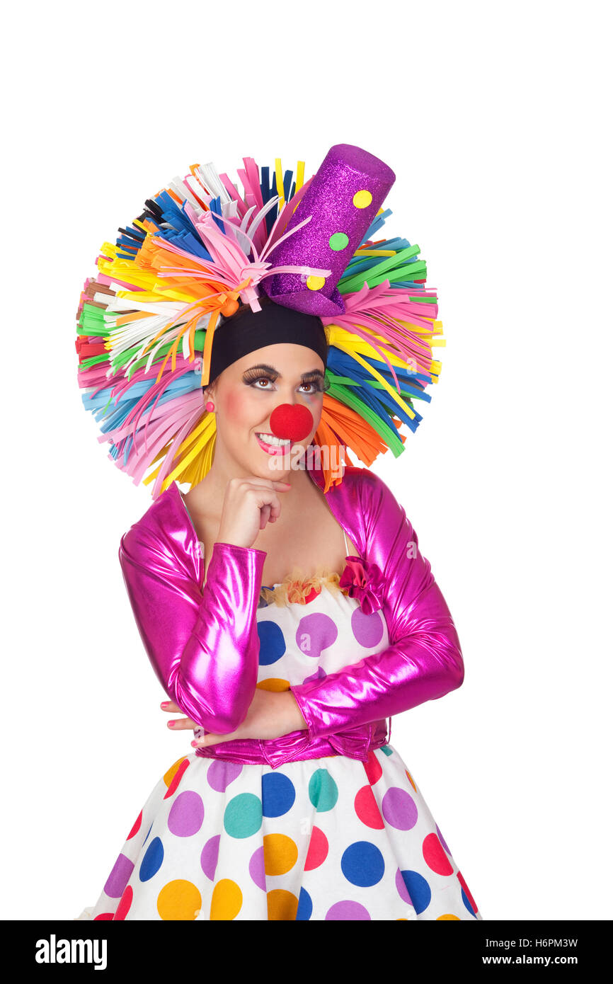 Clown woman thinking hi-res stock photography and images - Alamy