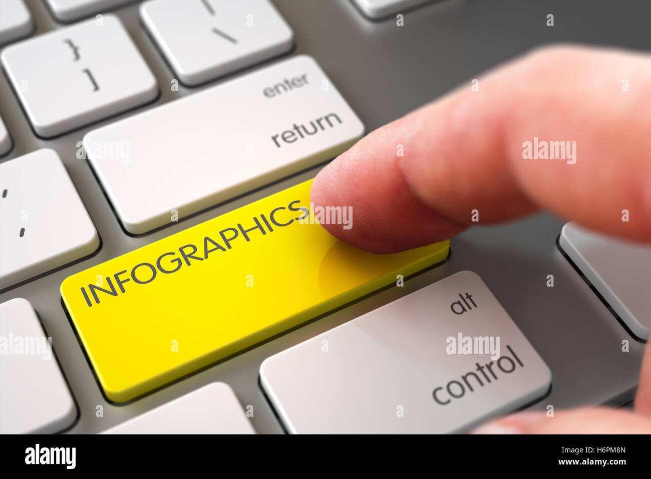 Infographics - Keyboard Key Concept. 3D Stock Photo - Alamy
