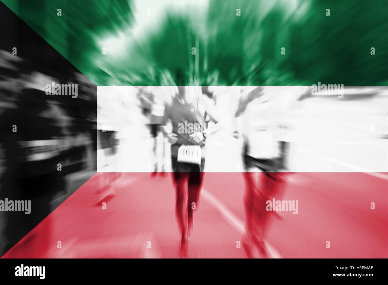 Kuwait flag run hi-res stock photography and images - Alamy