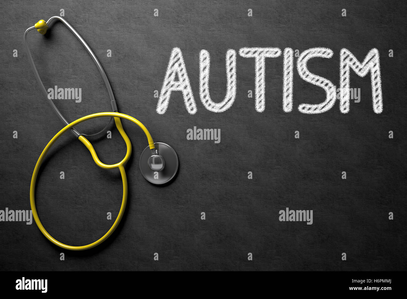 Autism Handwritten on Chalkboard. 3D Illustration Stock Photo - Alamy