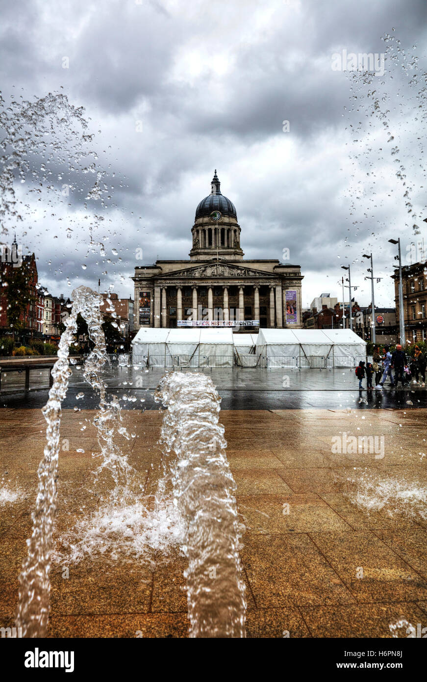 Nottingham City Hall Council House Building Market Square facade ...