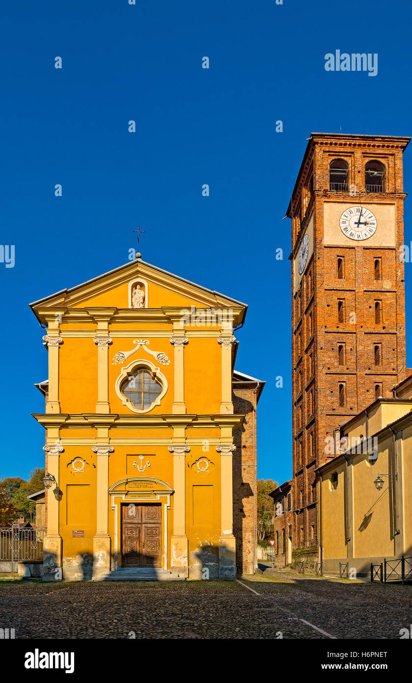 Italy Piedmont Canavese Caluso Church of Santa Marta Stock Photo - Alamy