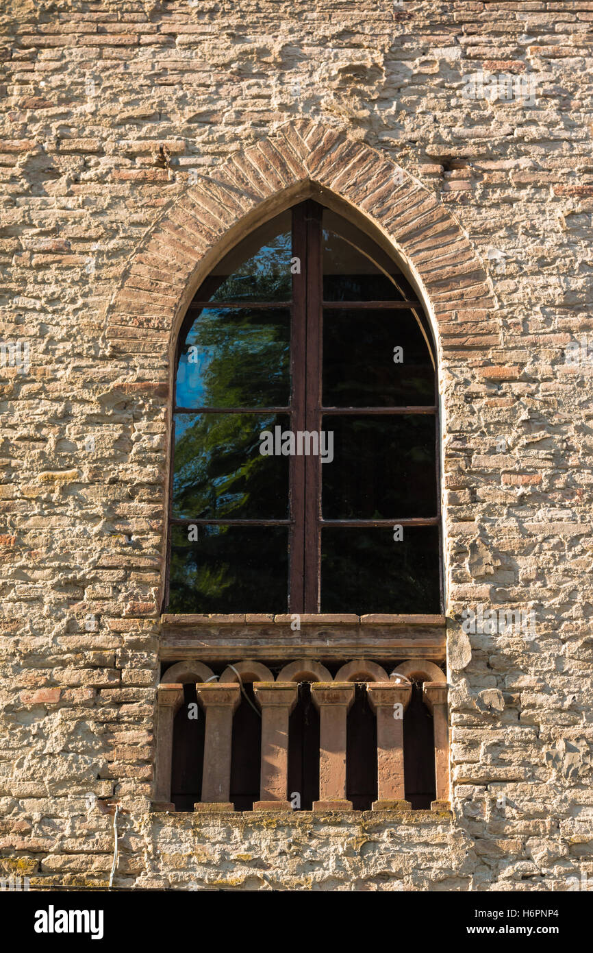 Castle Window in Gothic Architecture in Europe Stock Photo - Alamy