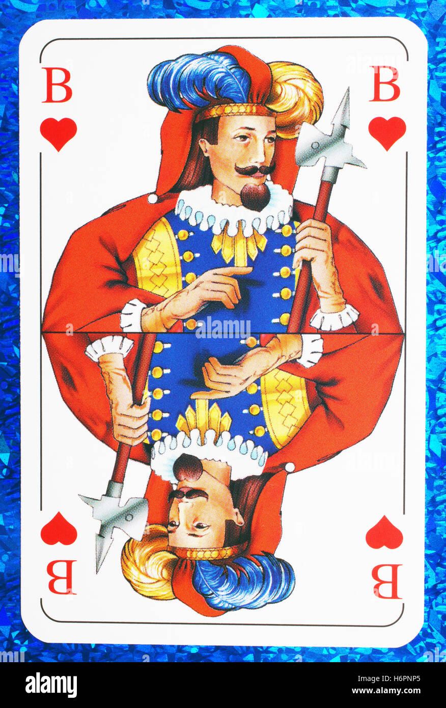 knave heart - jack of hearts Stock Photo - Alamy