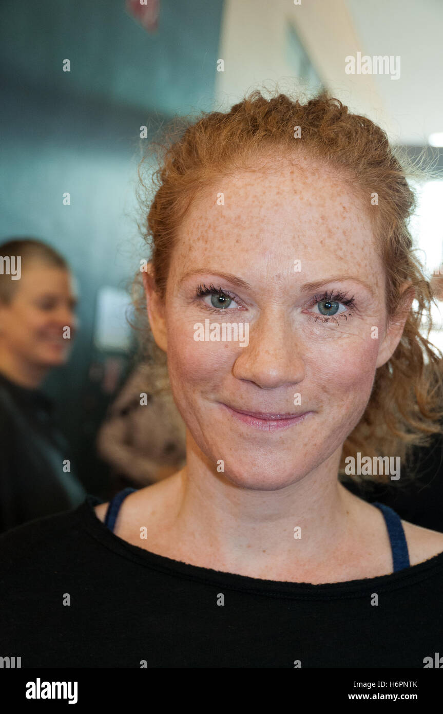 Alexa Hennig von Lange, german author, Frankfurt Bookfair 2016 Stock ...