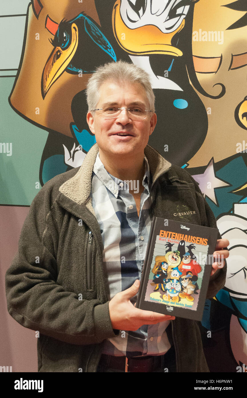 Arild Midthun, comic artist (Disney), Frankfurt Bookfair 2016 Stock ...