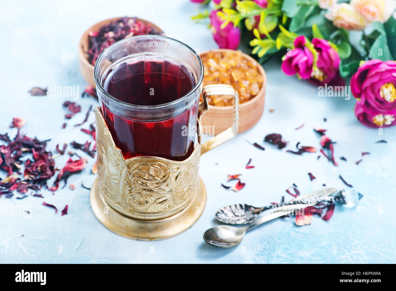 Therapeutic tea from flowers hi-res stock photography and images - Alamy