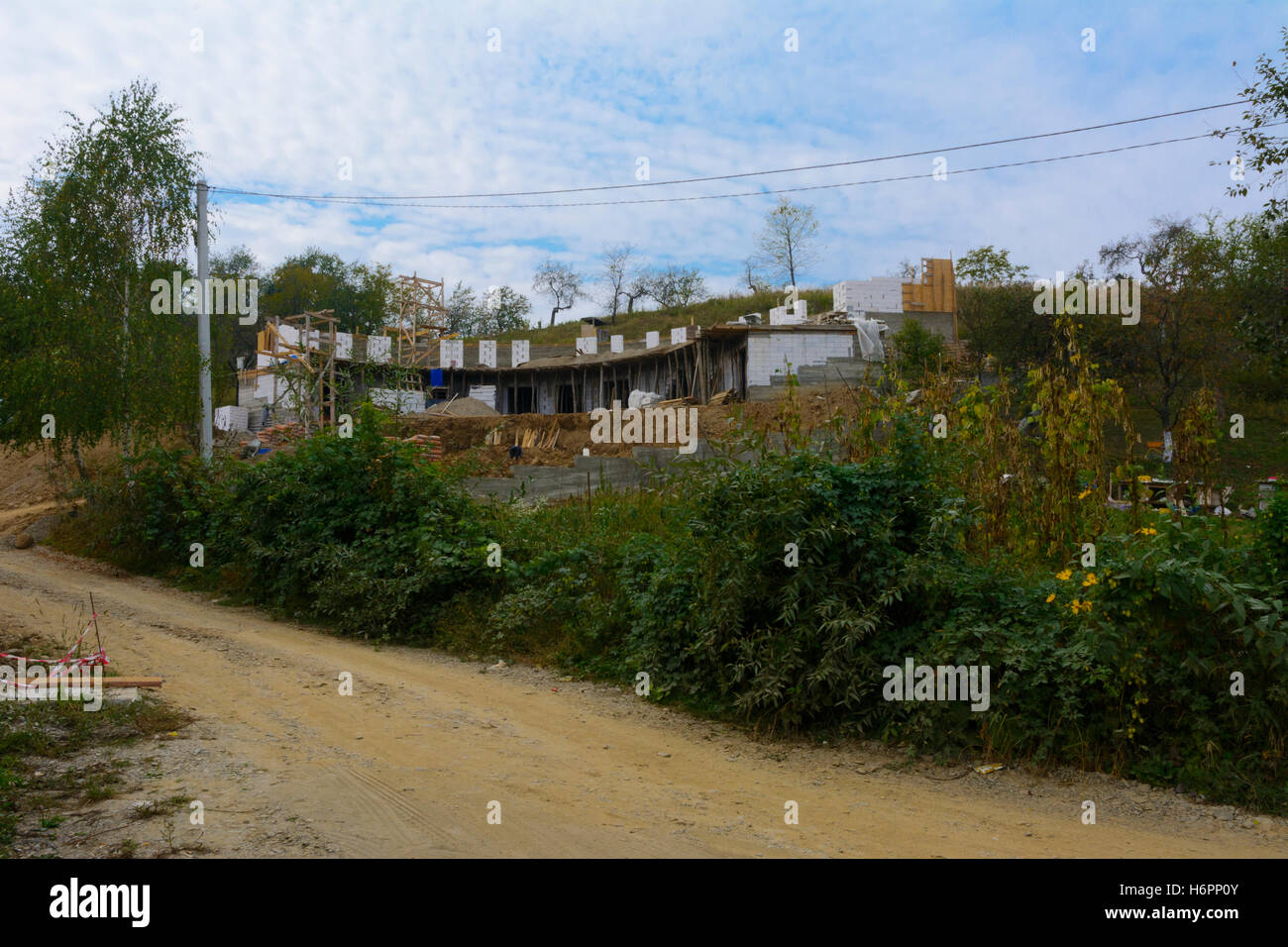 Landscape rural mountainous area in western Ukraine Stock Photo - Alamy