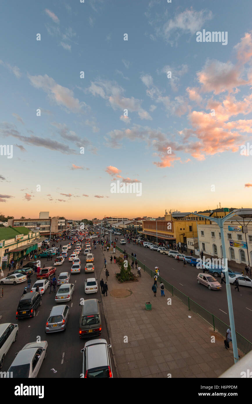 Harare street central hi-res stock photography and images - Alamy