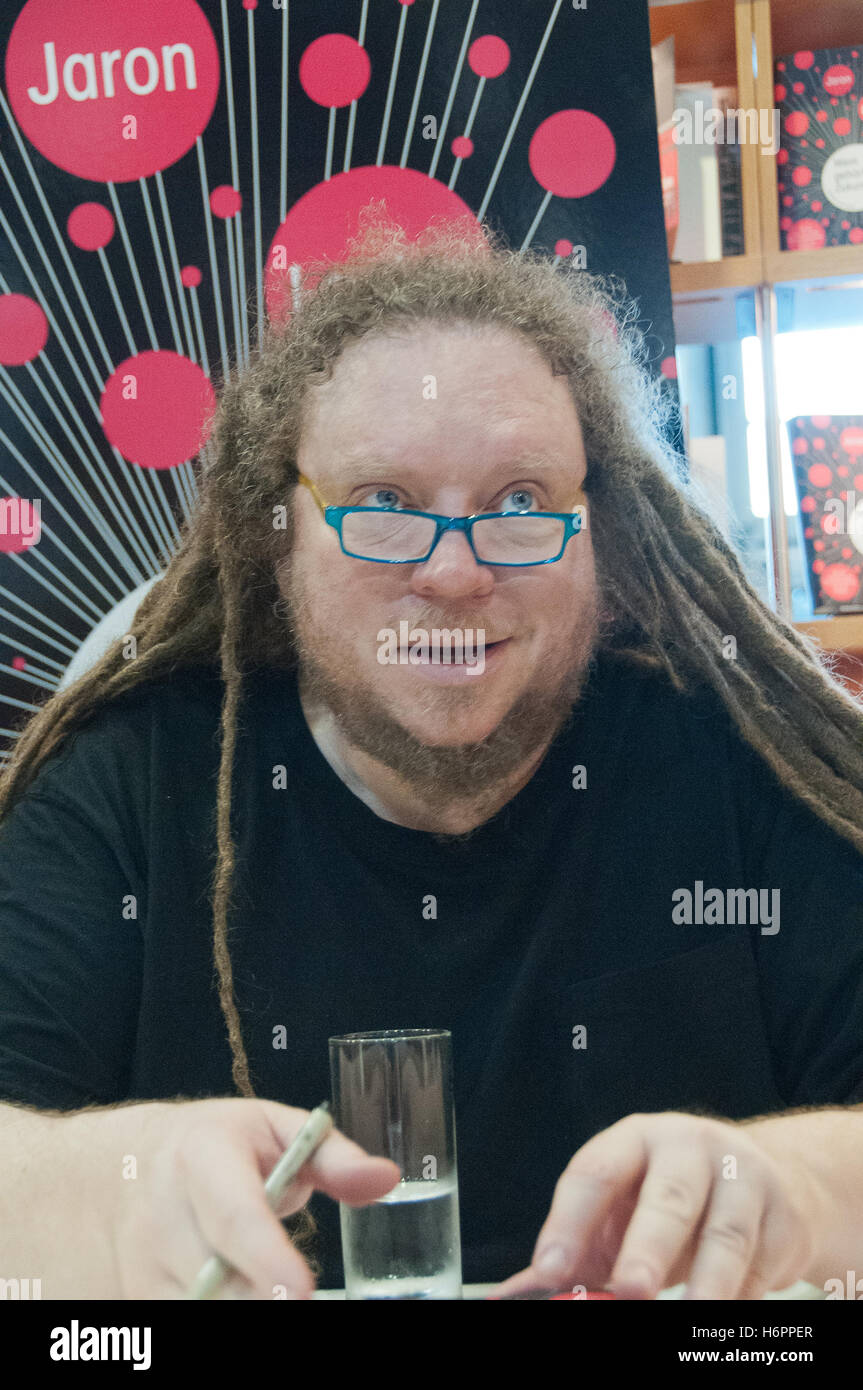 Jaron Lanier, recipient of the bookfair Peace Prize 2014, Frankfurt ...