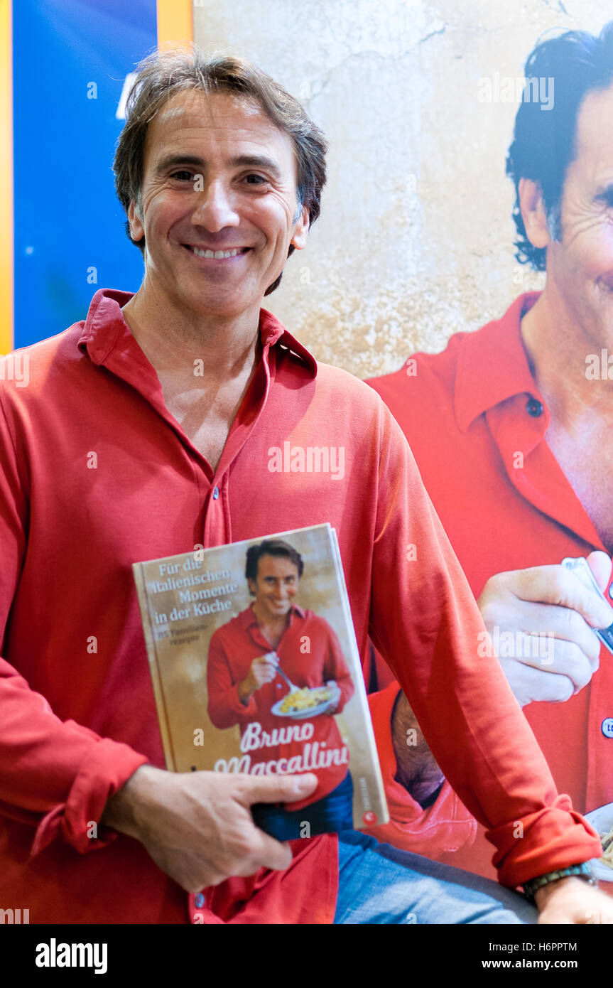 Bruno Maccallini, came to the bookfair with his first cooking book ...